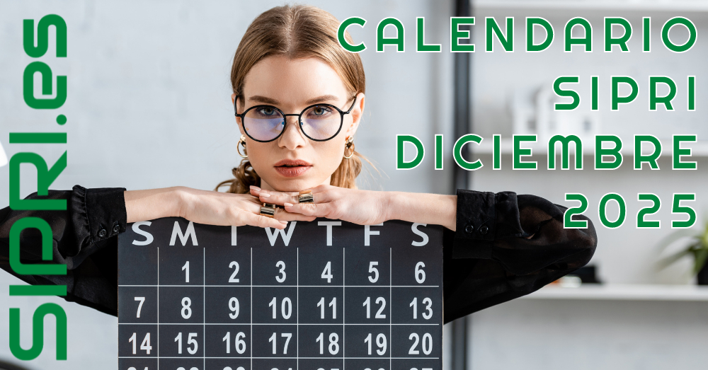 Calendario de convocatorias SIPRI para diciembre de 2025